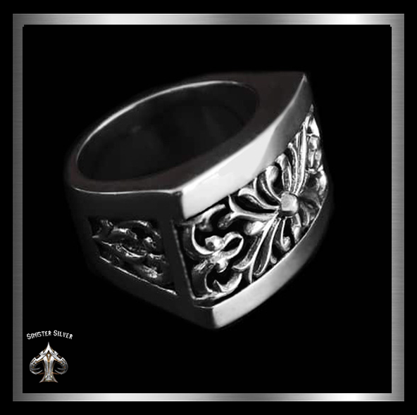 Heavy Biker Medieval Ring In Solid Sterling Silver – Biker Jewelry Club ...