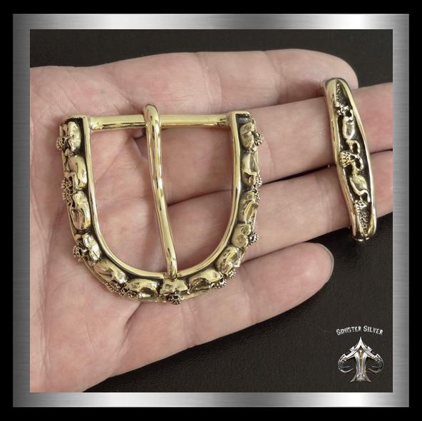 Biker Skull Gang Two Piece Belt Buckle – Biker Jewelry Club & Sinister ...