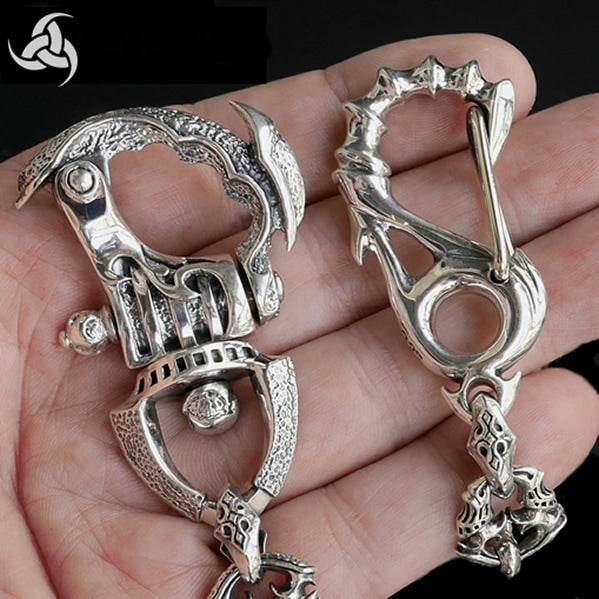 Sterling Silver Biker Wallet Chain Knights Link – Biker Jewelry Club ...